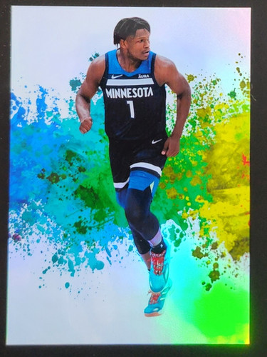 Anthony Edwards Color Burst Refractor Custom Card | thecardswap