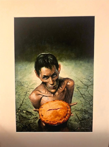Thinner The Pie Original Painting by Les Edwards | Needful Kings Books