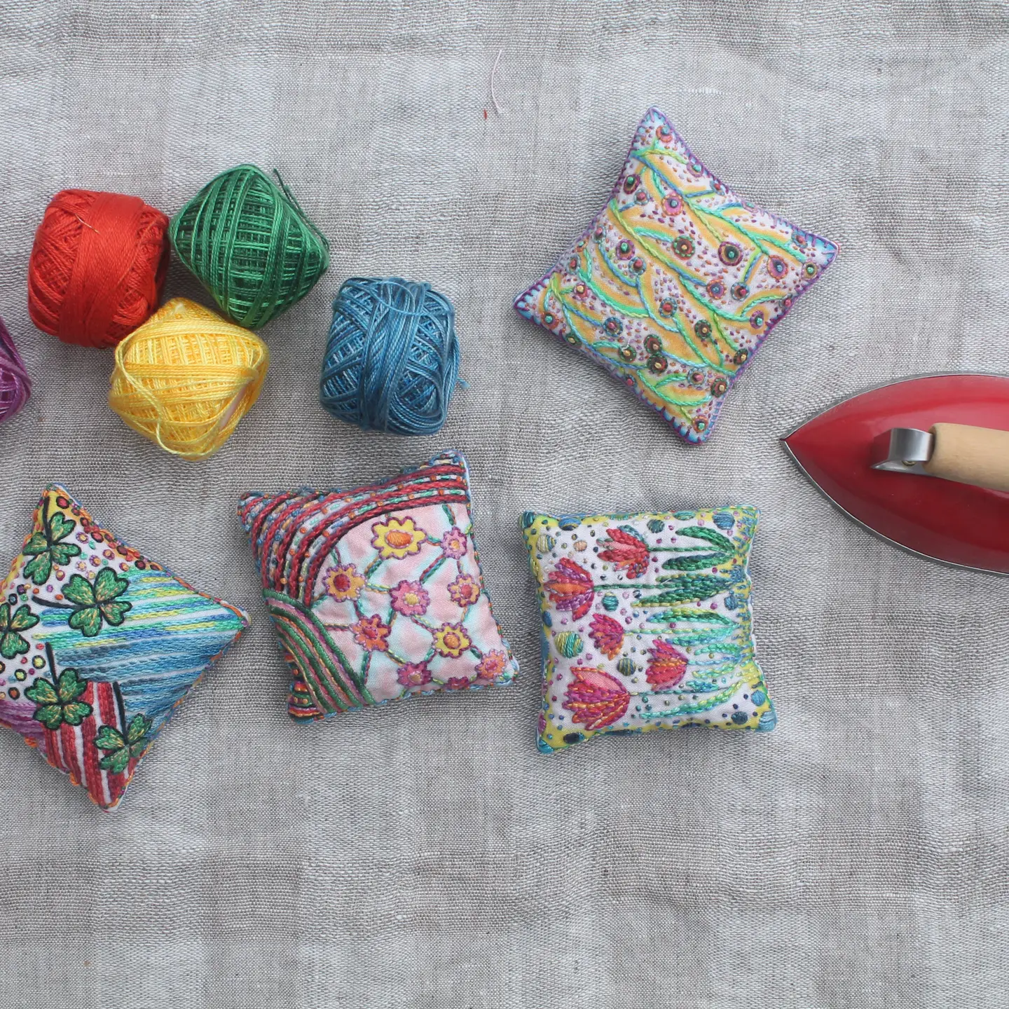 Dropcloth Embroidery Samplers | SewBo