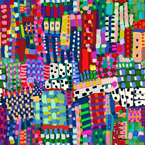 Miss Moresby City Scape Midweight Cotton | SewBo