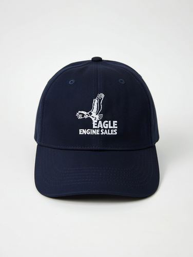 Eagle Engine Navy Baseball Hat/White Logo