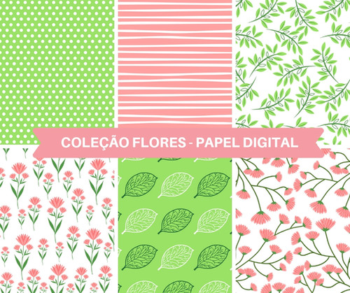 Papel Digital Flores | B. Shaina Design