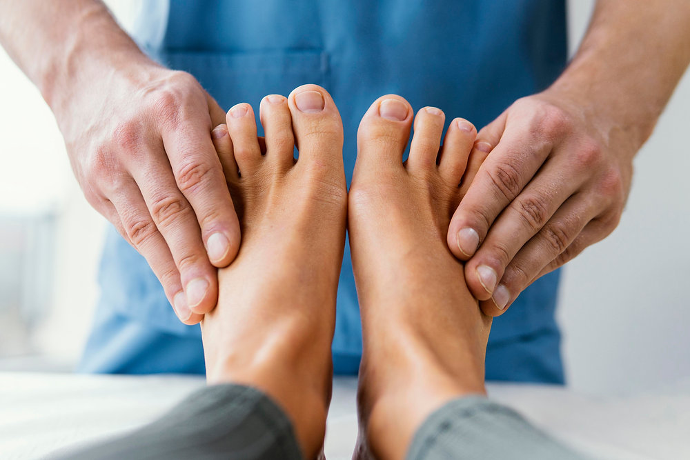 How does physical therapy help with diabetic foot care?