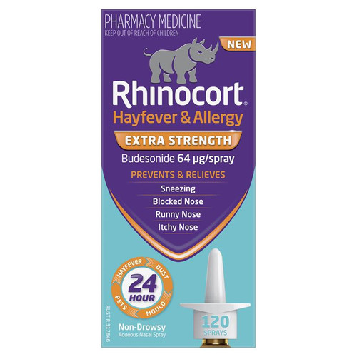 Rhinocort Extra Strength Hayfever Antihistamine & Allergy Nasal Spray ...
