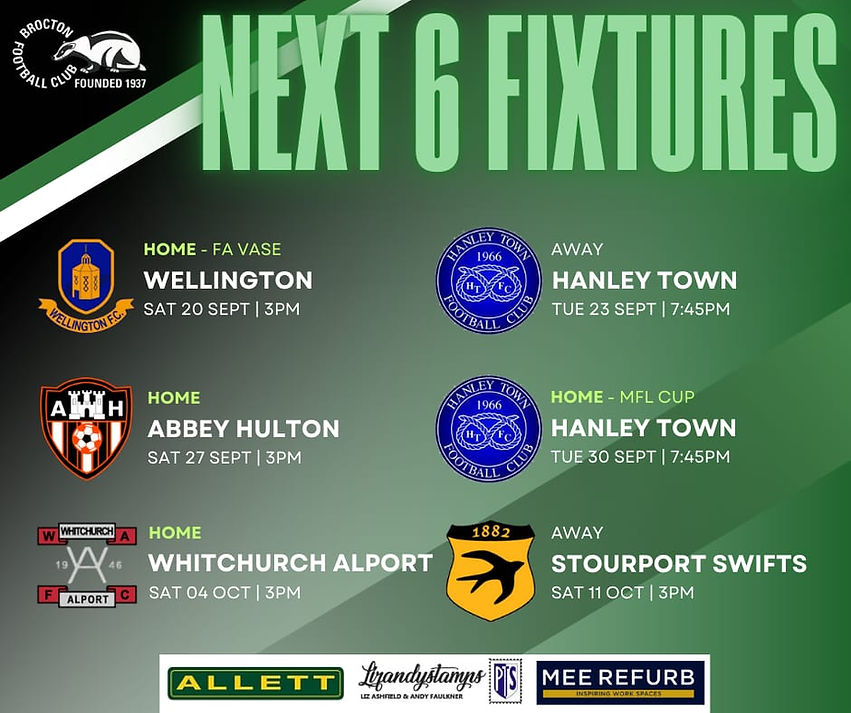 Home | Brocton Football Club | Stafford | Brocton FC