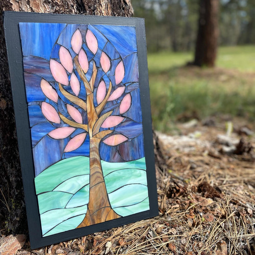 Family Tree Pink Mosaic | Kris Kelly Creations