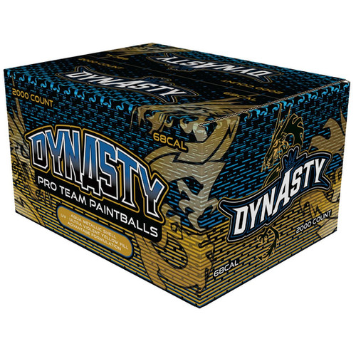 Dynasty Pro Team 2,000 Round Paintball Case - Aqua Metallic Shell/Ultra Violent | Family Paintball