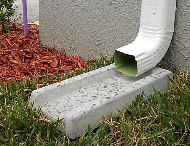 Rain Gutter Splash Blocks Concrete