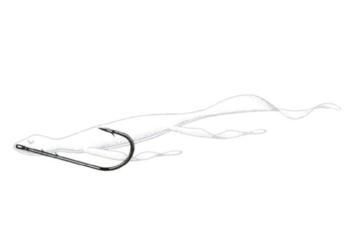 Owner 5103 WORM HOOK STRAIGHT SHANK WIDE GAP | Bilimoria Fishing