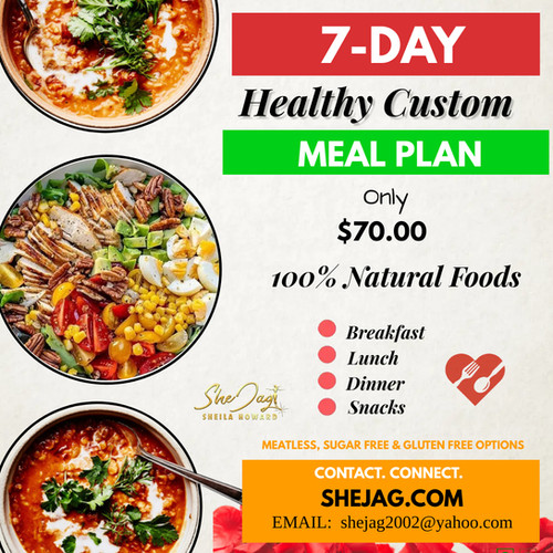 Custom Healthy 7-Day Meal Plan | She Jag