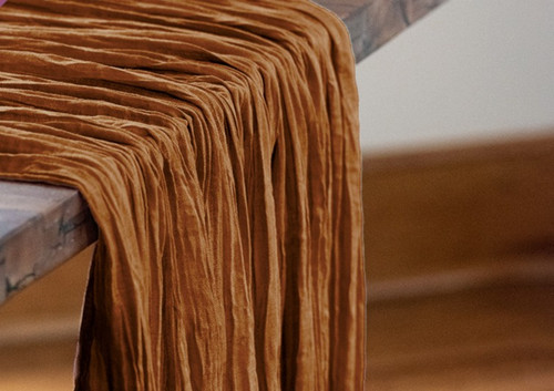 Sahara Rust Table Runner 13' | gotyacoveredlinens