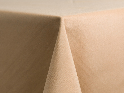 Solid Polyester Tan Linen | gotyacoveredlinens