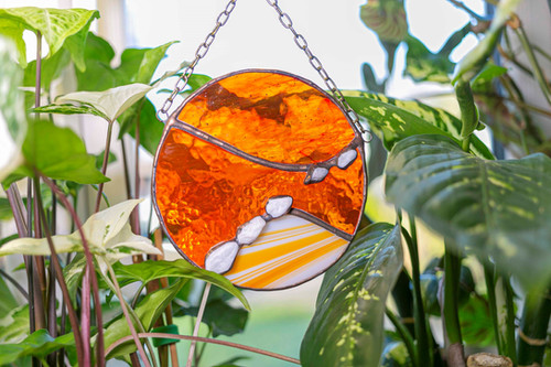 Orange Hanging sculpture | Magdooshkacreates