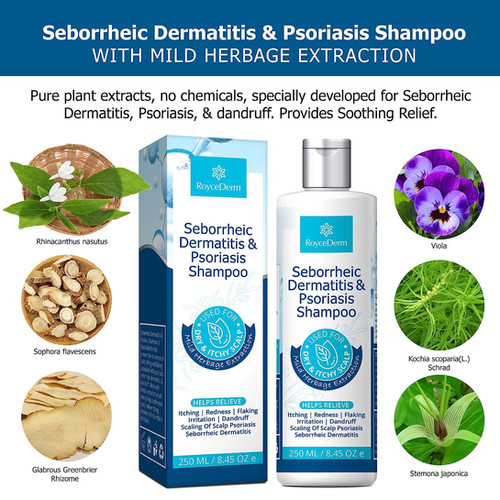 Roycederm Psoriasis Shampoo, Seborrheic Dermatitis Shampoo ...