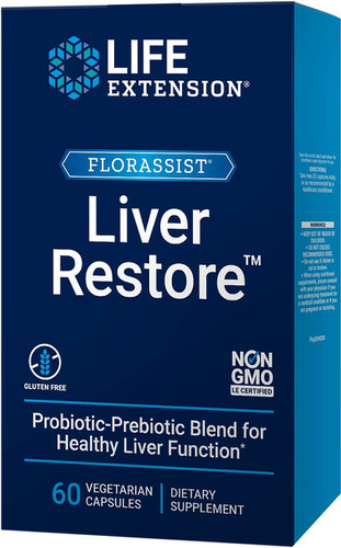 Life Extension FLORASSIST Liver Restore Probiotics & Prebiotics 60 ...