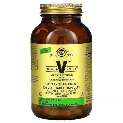 Solgar Formula VM-75 - 120 Veg Capsules | renlifeusashop.com