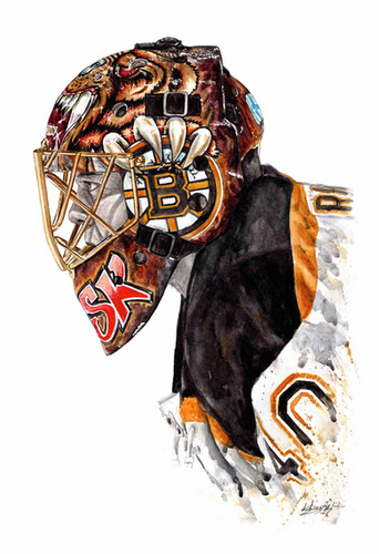 Tuukka Rask Mask - Print | Mike Nguyen Art