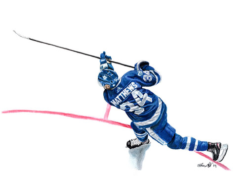 Auston Matthews - Print | Mike Nguyen Art
