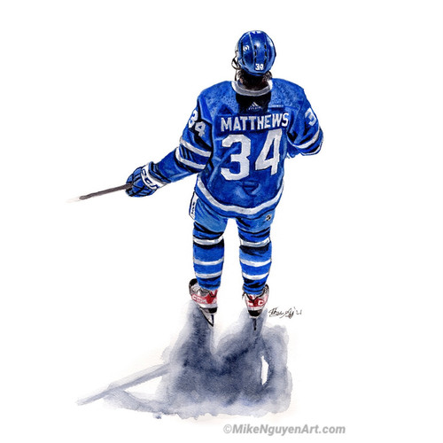 Auston Matthews - Print | Mike Nguyen Art