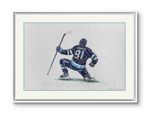 Perfetti gm 7 goal 2025 Original Painting | Mike Nguyen Art