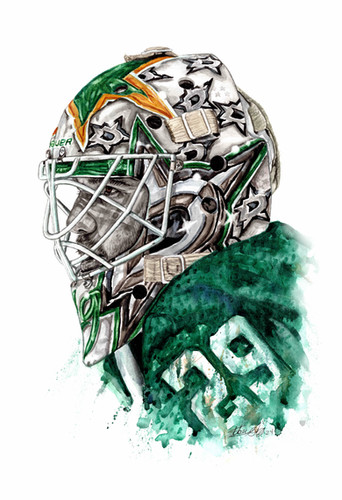 Jake Oettinger Mask - Print | Mike Nguyen Art