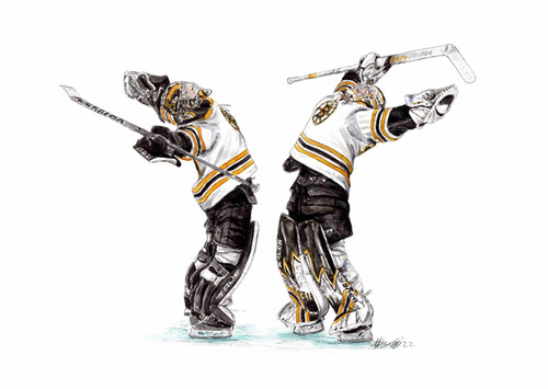 Swayman & Ullmark - Print | Mike Nguyen Art