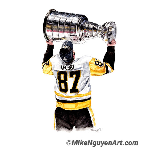 Sidney Crosby Stanley Cup - Print | Mike Nguyen Art