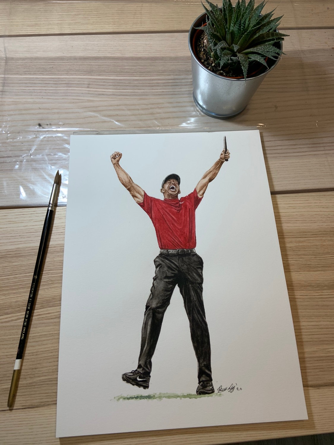 TIGER WOODS - ORIGINAL | Mike Nguyen Art