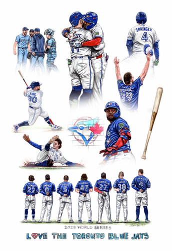 2025 I Love Blue Jays Collage V1 - Print | Mike Nguyen Art