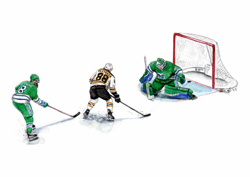 Pastrnak’s 50th Goal - Print | Mike Nguyen Art