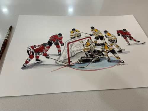 CONNOR BEDARD'S 1st NHL GOAL - ORIGINAL | Mike Nguyen Art