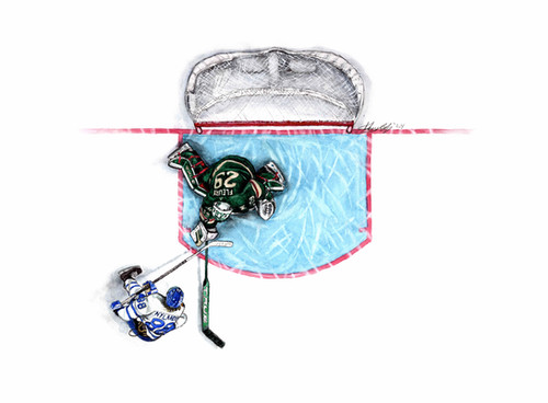 Nylander vs Fleury - Print | Mike Nguyen Art