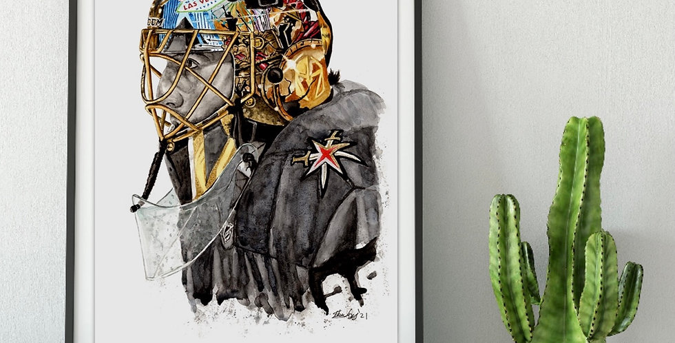 Marc Andre Fleury Mask - Print | Mike Nguyen Art