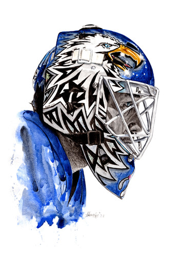 Ed Belfour Mask - Print | Mike Nguyen Art