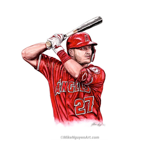 Mike Trout - Print | Mike Nguyen Art