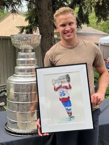 SOLD 🔴 LOGAN O'CONNOR, 2022 STANLEY CUP CHAMPION - ORIGINAL | Mike ...