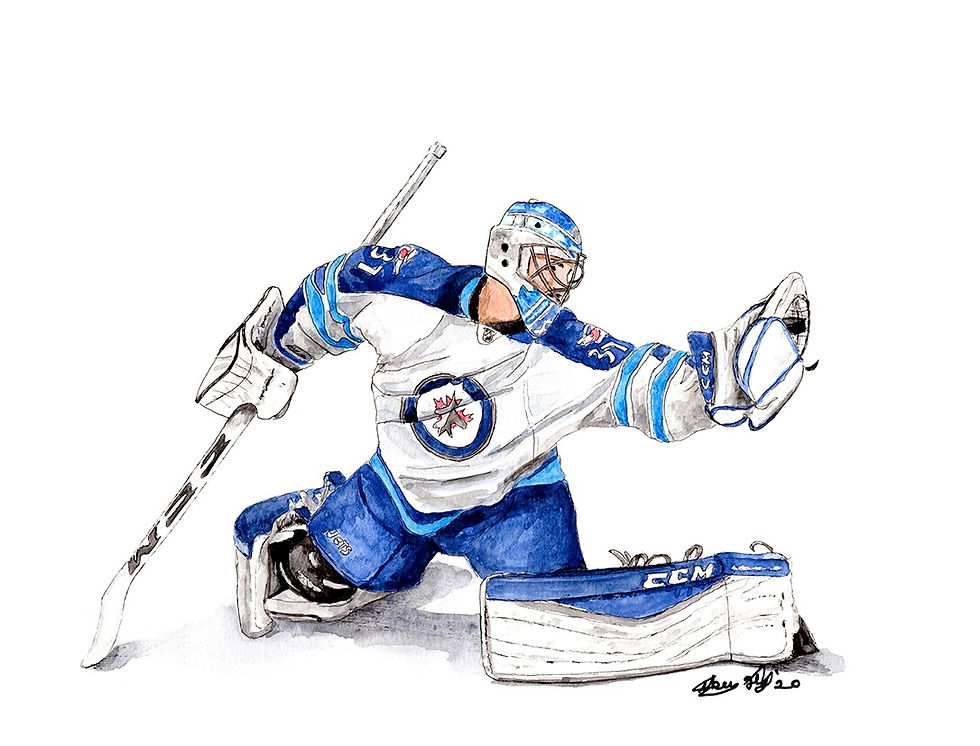 Connor Hellebuyck - Print | Mike Nguyen Art