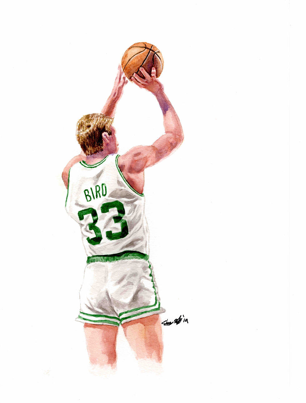 Larry Bird - Print | Mike Nguyen Art