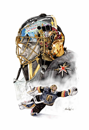 Marc Andre Fleury Collage - print | Mike Nguyen Art