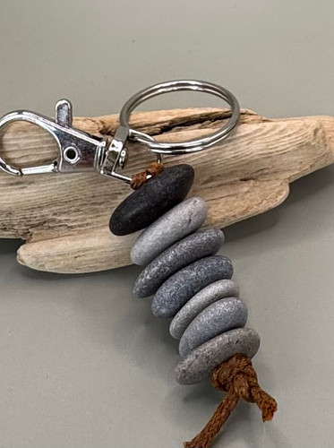 Rustic Rock Keychain | realoriginalcreative