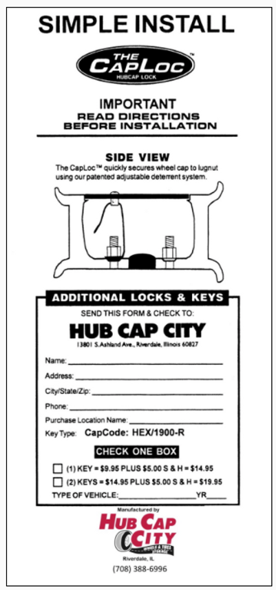 THE CAPLOC INSTALLATION INSTRUCTIONS | Hub Cap City