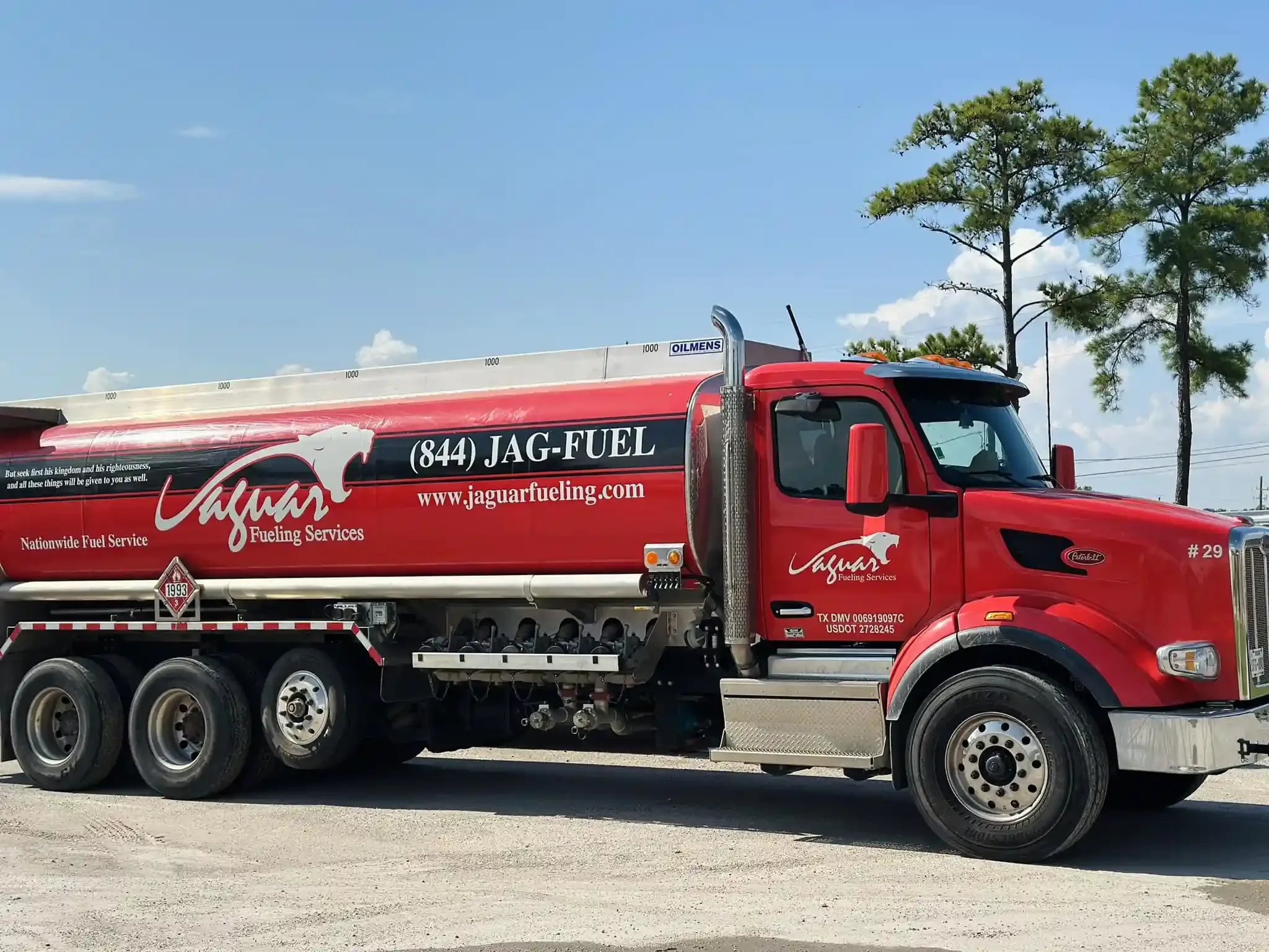 Gasoline Delivery | Jaguar Fueling