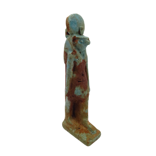 Large Ancient Egyptian Faience Statuette of Horus, Lord of Sekhem ...