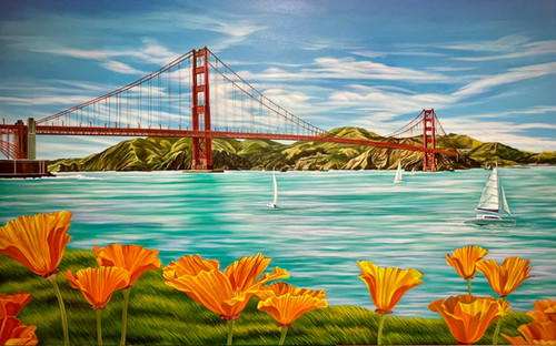 Golden Gate Splendor | Lucy Liew Art