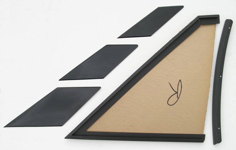 84-86 Plexiglas- R/H 6 piece window kit (Capri hardtop) Passenger's ...