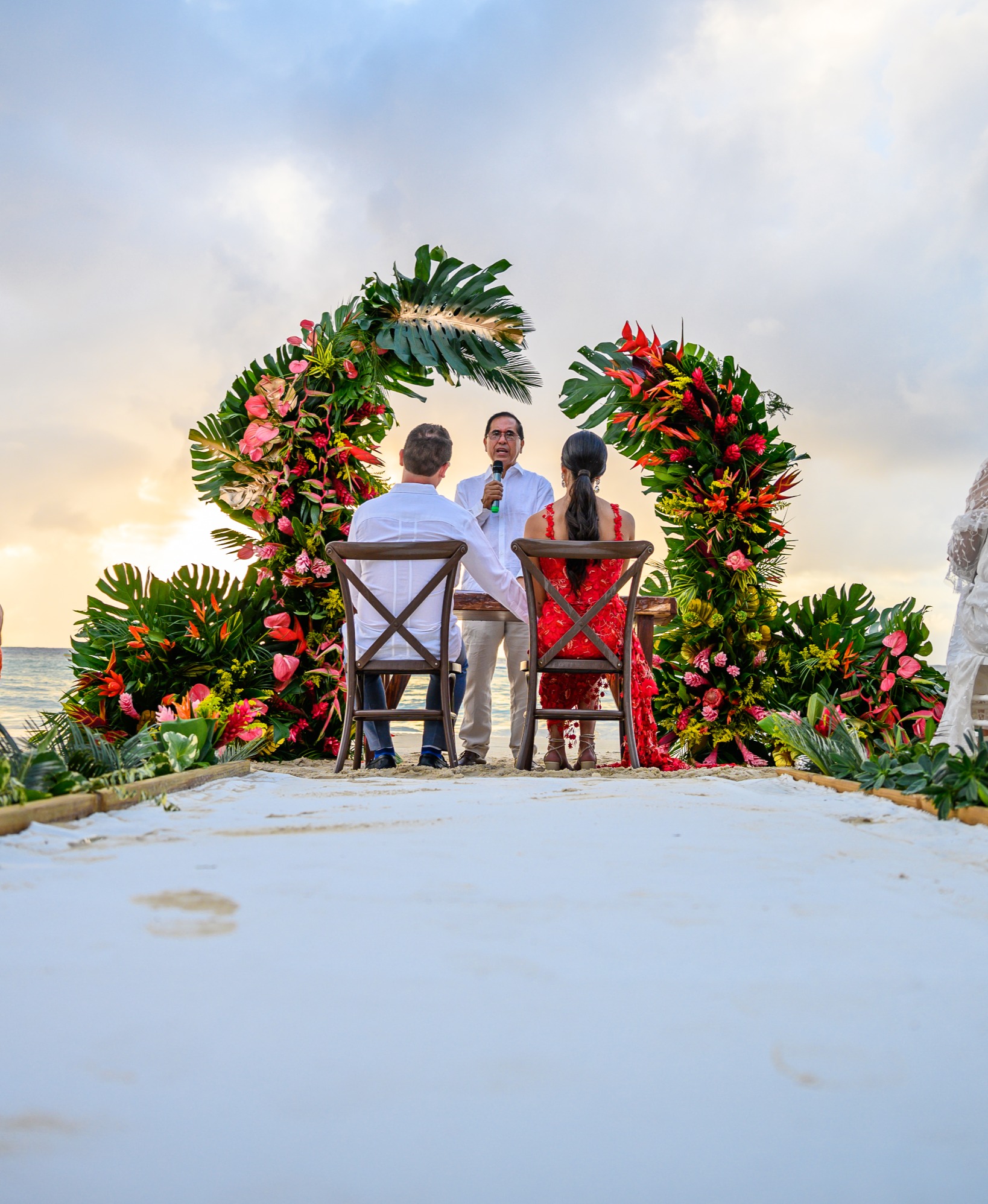 Roatan Honduras Catholic Church Wedding Ceremony