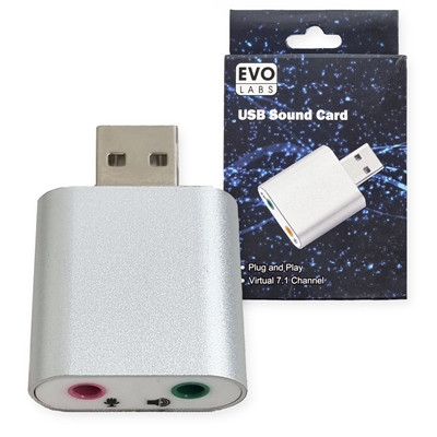 Evo Labs Plug and Play External USB Virtual 7.1 Channel Audio Sound Card Adapter | CLS Repairs