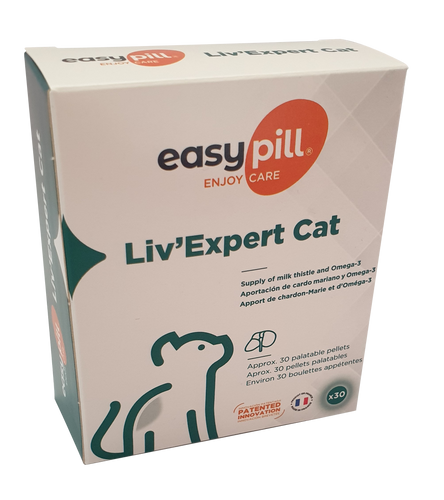 EasyPill Cat Liv' Expert (Hepatic Support) 30 x 2g Pellets | Purely ...