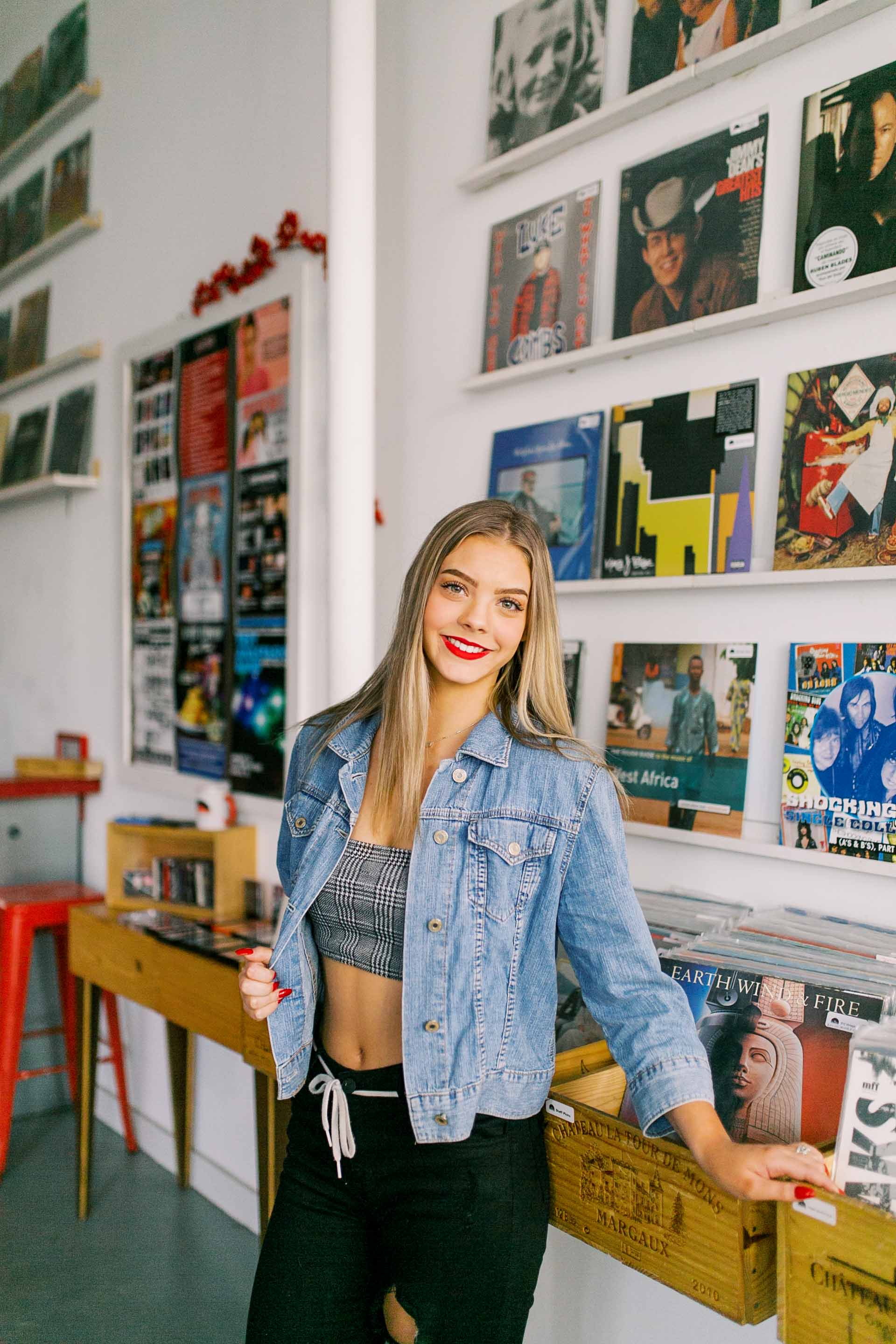 Record Store Styled Shoot- 2020 KCP Senior Spokesmodels
