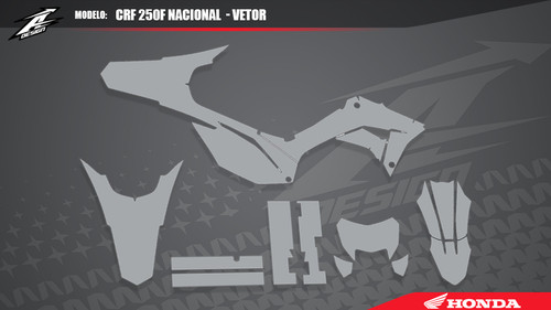 Template CRF 250f Nacional - vetor | alexdesign03